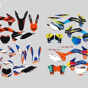 Custom Vinyl Sticker for Motorcycle KTM Sx Sxf Exc Smc Smr Duke Cross ...