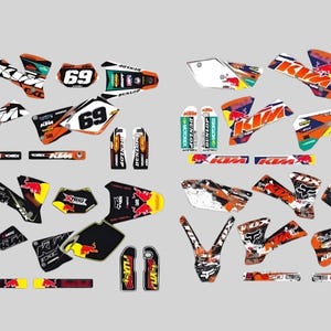 Custom Vinyl Sticker for Motorcycle KTM Sx Sxf Exc Smc Smr Duke Cross ...