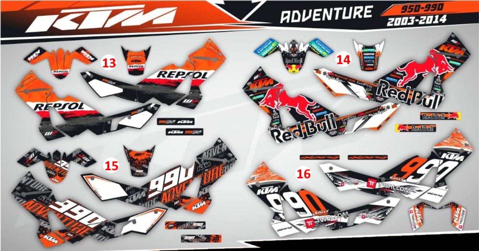 Custom Vinyl Decal for Motorcycle KTM Adventure Duke Smc Smr - Etsy