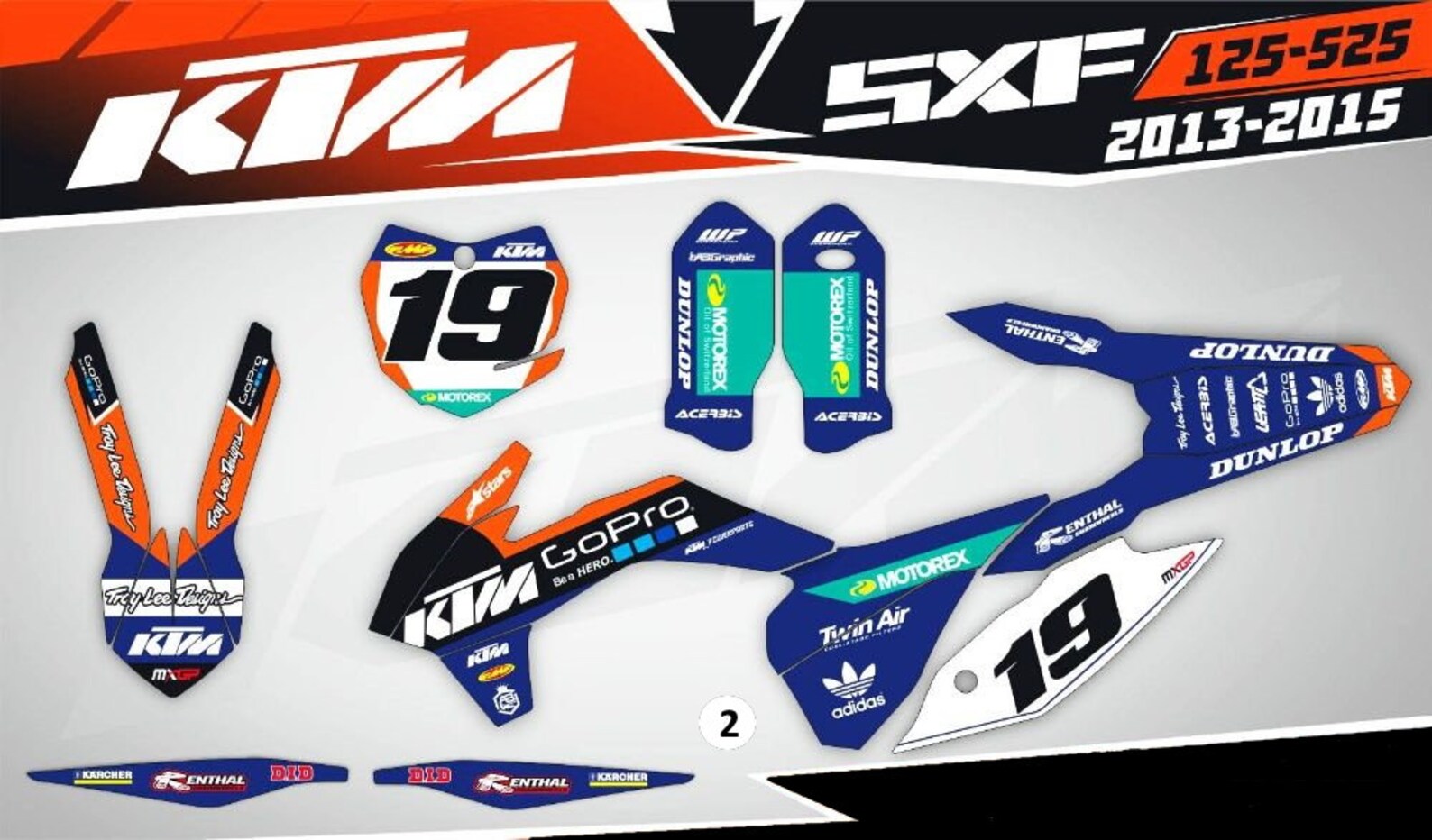 Motorcycle KTM Sfx Exc Xcw Sx Smc Custom Vinyl Stickers, Dirt Bike ...