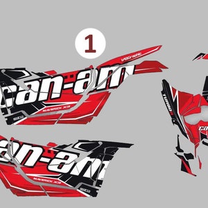 Custom Vinyl Protective Stickers ATV Can-am Maverick X3 Polaris Rzr Pro ...