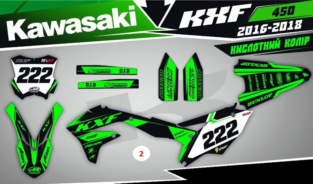 Stickers Graphics Moto Decals Kawasaki KXF KX450F KX250F KX KLX 65 85 ...