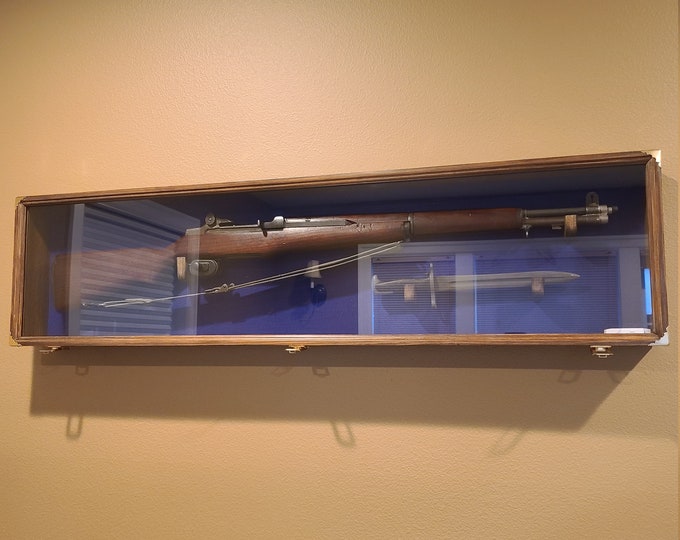 M1 GARAND DISPLAY CASE 48X12X4 With Bayonet Mounts - Etsy