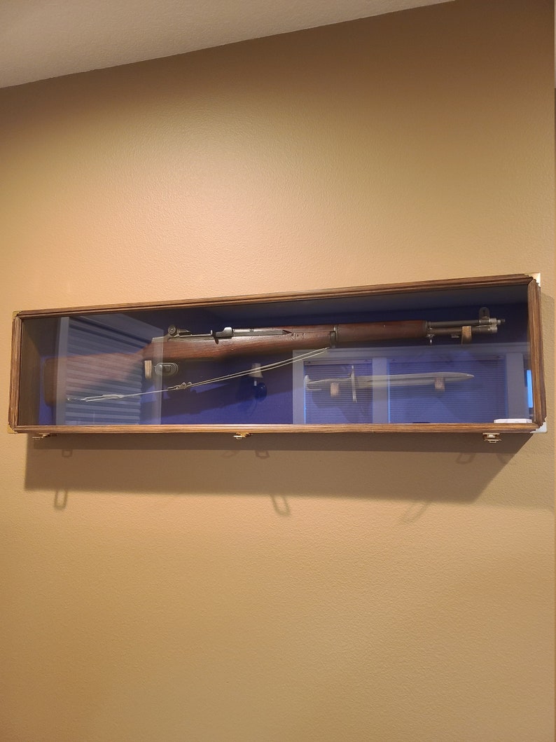 M1 GARAND DISPLAY CASE 48X12X4 With Bayonet Mounts - Etsy