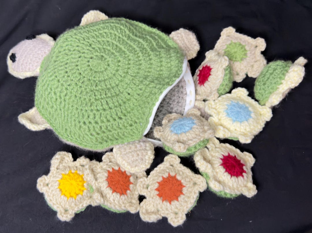 Crochet Turtle Memory Game - Etsy