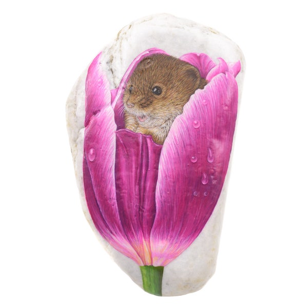 Mouse Rock Painted - Etsy