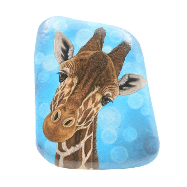 Painted Rock Giraffe - Etsy