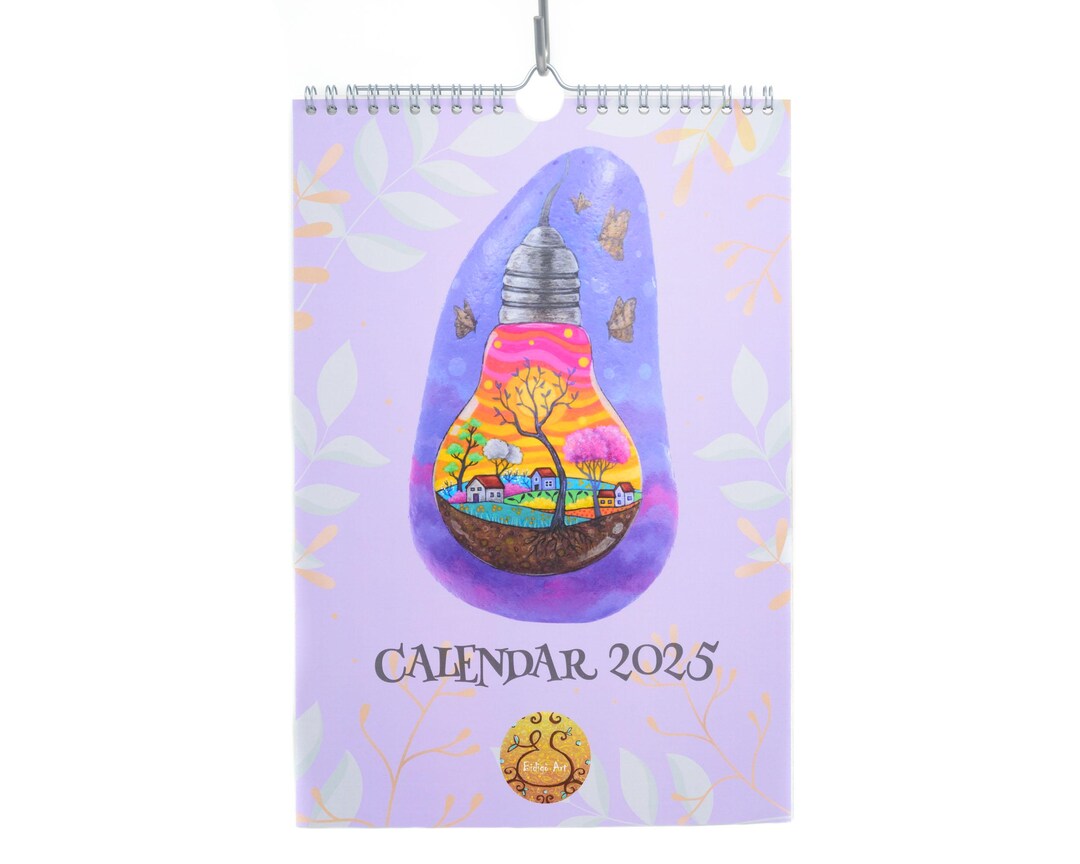 2025 Wall Calendar, Art Calendar, Artist Calendar, Landscapes Calendar ...