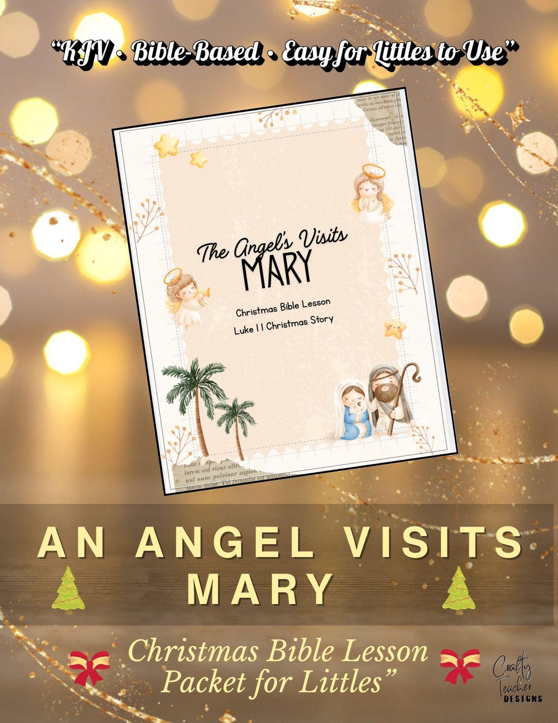 Angel Visits Mary Christmas Activity Pack - Etsy