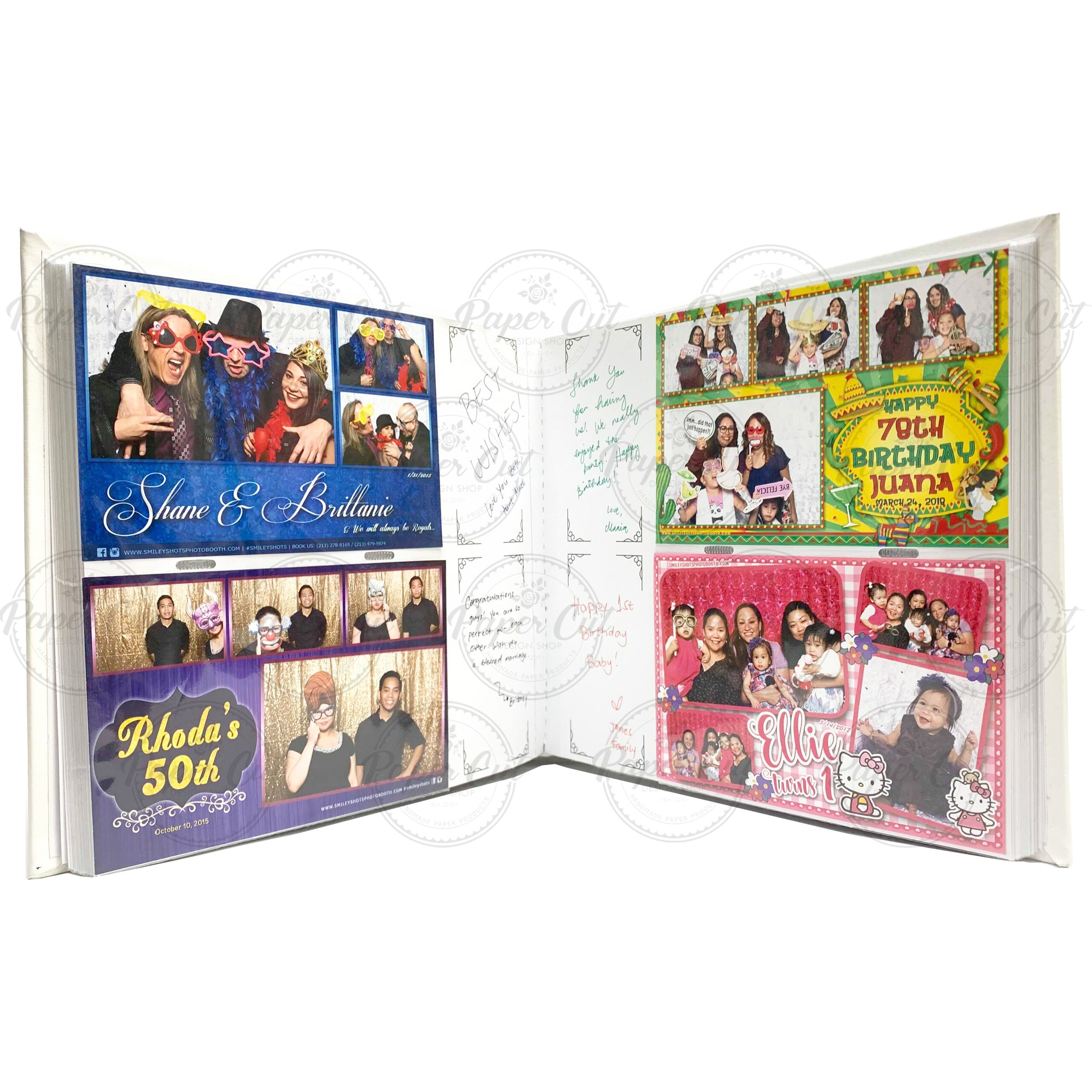 Photo Booth Album Slip-in Album WHITE With Storage Box Wedding - Etsy