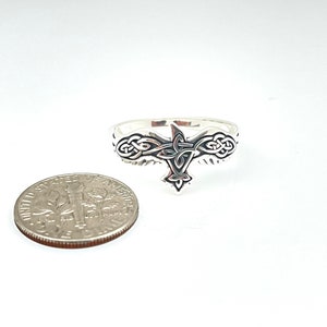 Celtic Raven Ring // 925 Sterling Silver // Sterling Celtic Bird Ring ...