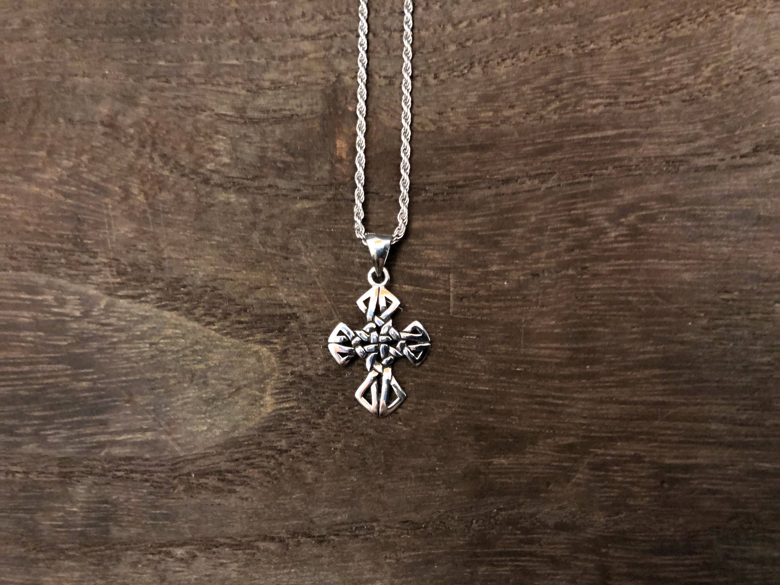 Small Celtic Cross Silver Celtic Cross 925 Sterling Silver | Etsy