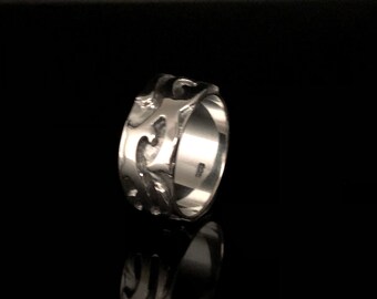 Flame Ring 925 Sterling Silver Handmade - Etsy