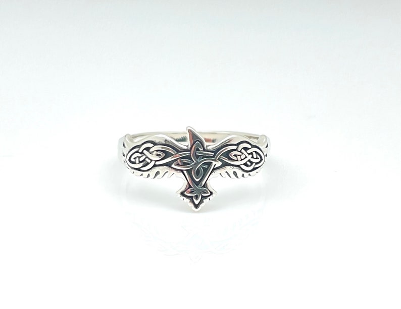 Celtic Raven Ring // 925 Sterling Silver // Sterling Celtic - Etsy