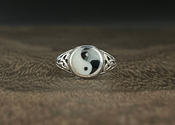 Etsy yin yang ring store