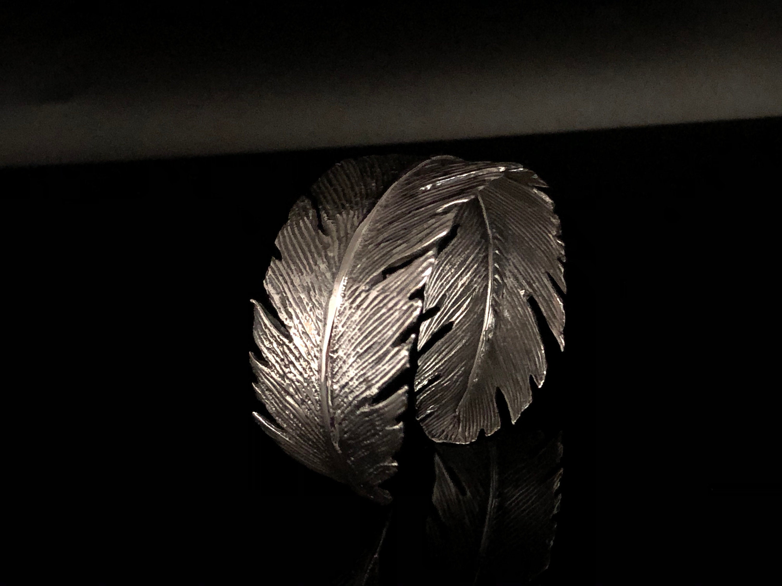 Feather Bracelet Silver Feather Bracelet Silver Feather | Etsy