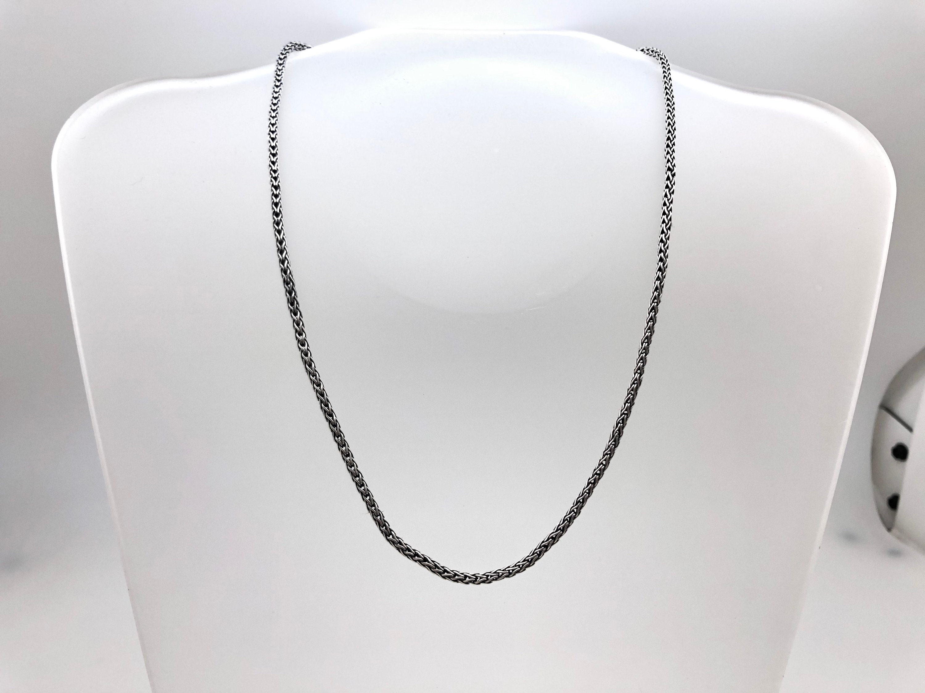 Foxtail Chain // 2.5mm Bali Foxtail Chain // 925 Sterling - Etsy