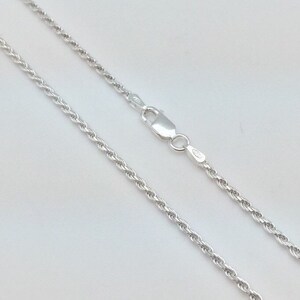 Thin Rope Chain // Silver Rope Chain // Sterling Rope Chain // Rope ...