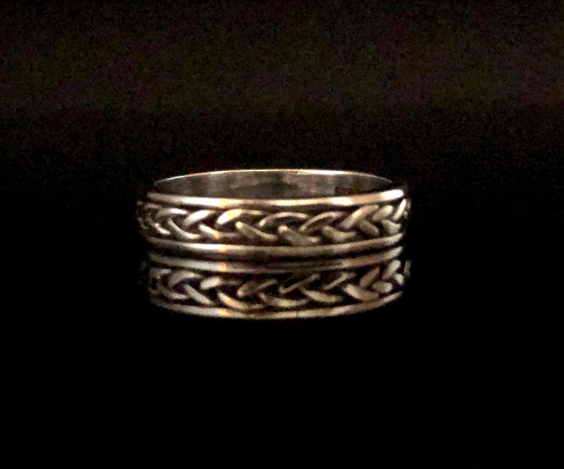 Braid Silver Ring Celtic Braid Silver Ring Sterling Braid - Etsy