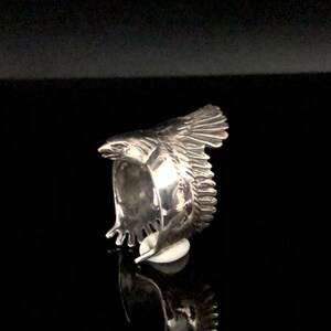 Eagle Ring // Flying Eagle Ring // 925 Sterling Silver // Hand Cast ...