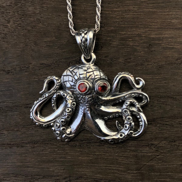 Octopus Pendant - Etsy