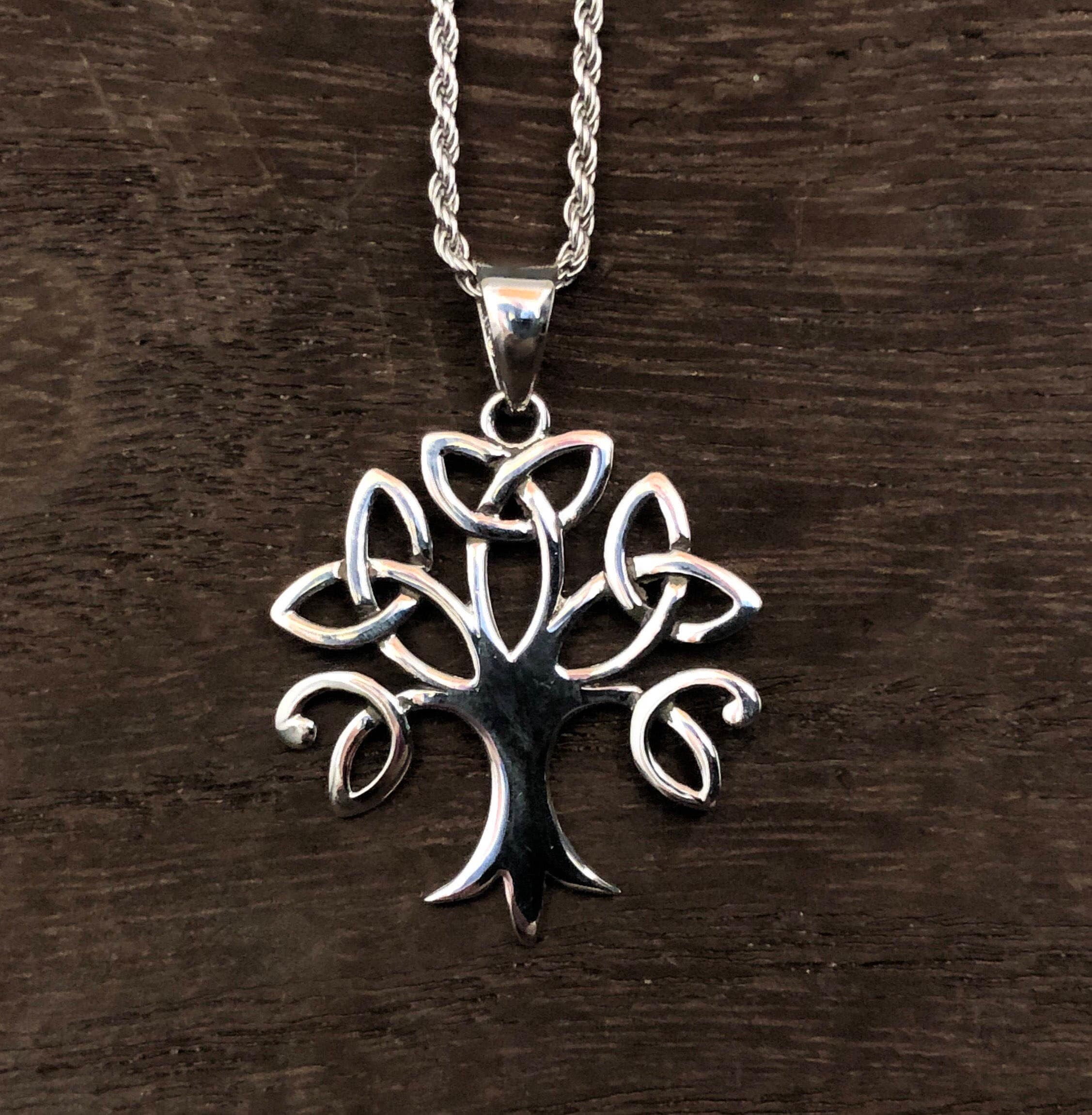 Trinity Tree of Life Charm 925 Sterling Silver High Polish | Etsy Canada