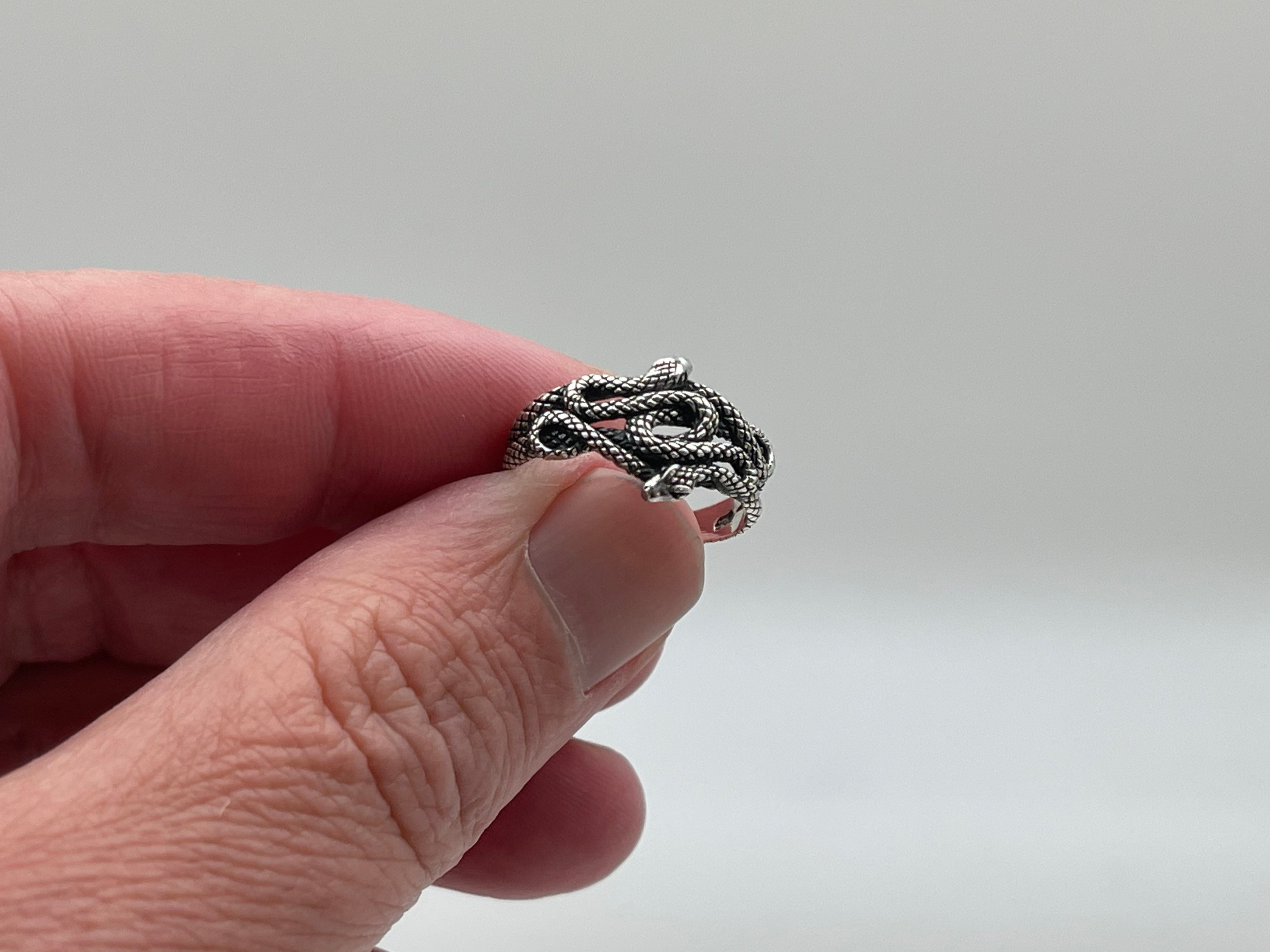 Silver Snakes Ring // Snake Nest Ring // Sterling Snake Ring - Etsy