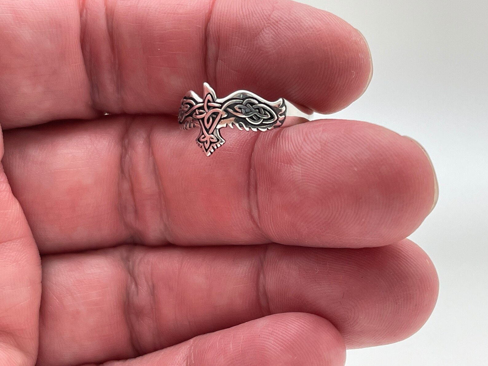 Celtic Raven Ring // 925 Sterling Silver // Sterling Celtic - Etsy