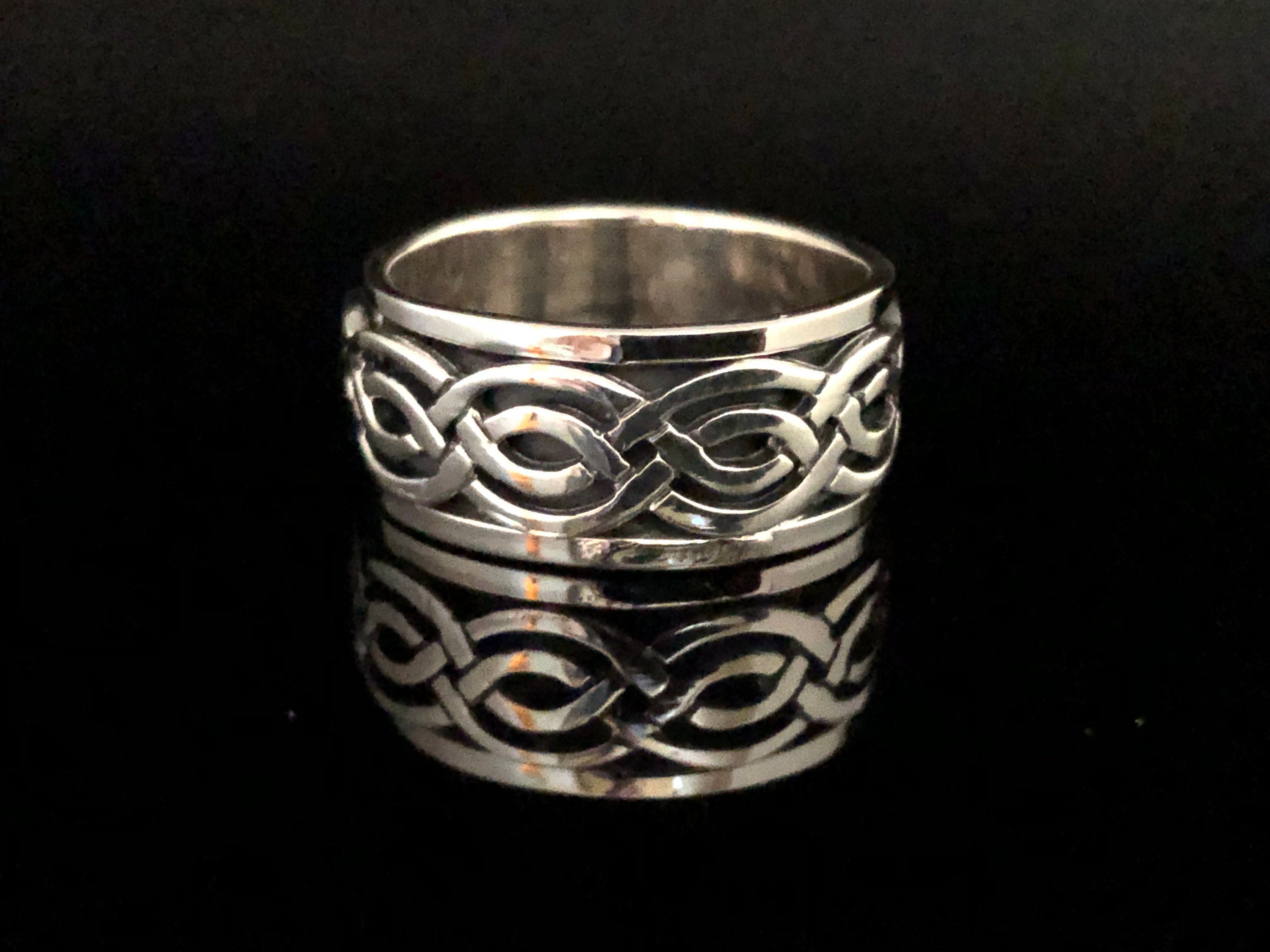 Infinity Spinner Ring // Celtic Spin Ring // Silver Spin Ring | Etsy