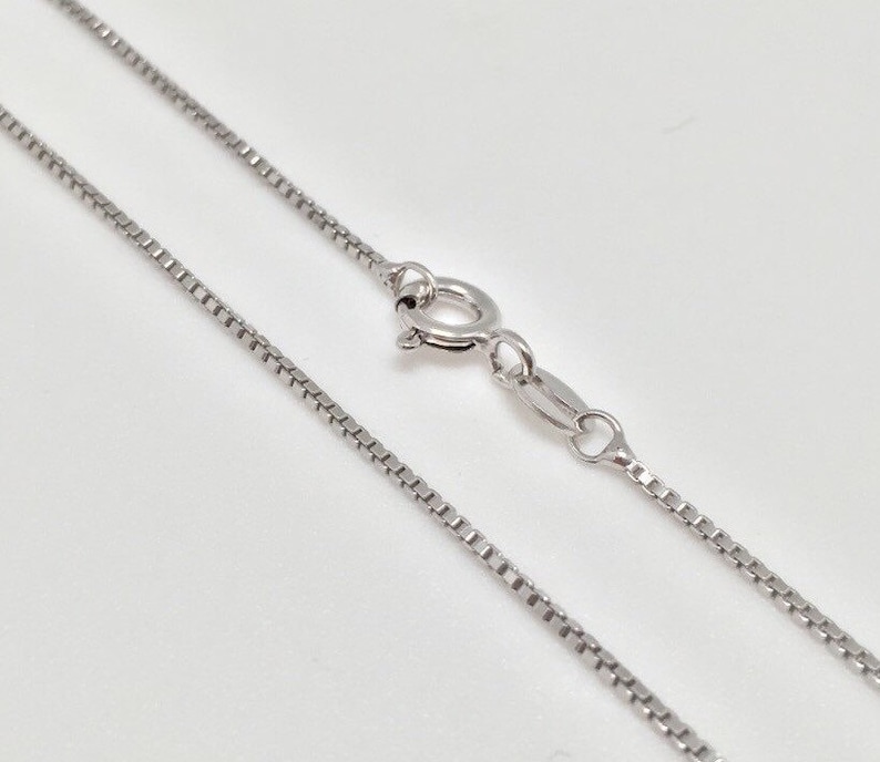 Silver Box Chain // Thin Box Chain // Box Chain // 925 - Etsy