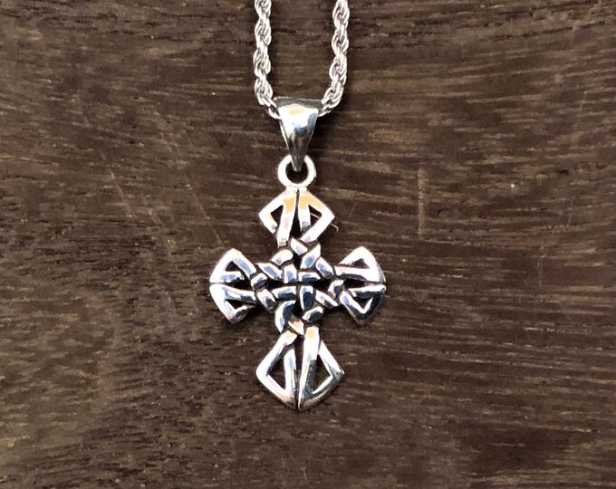 Small Celtic Cross Silver Celtic Cross 925 Sterling Silver - Etsy