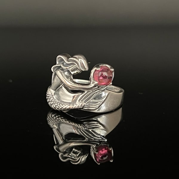 Silver Mermaid Ring - Etsy
