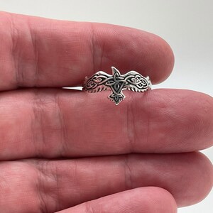 Celtic Raven Ring // 925 Sterling Silver // Sterling Celtic Bird Ring ...