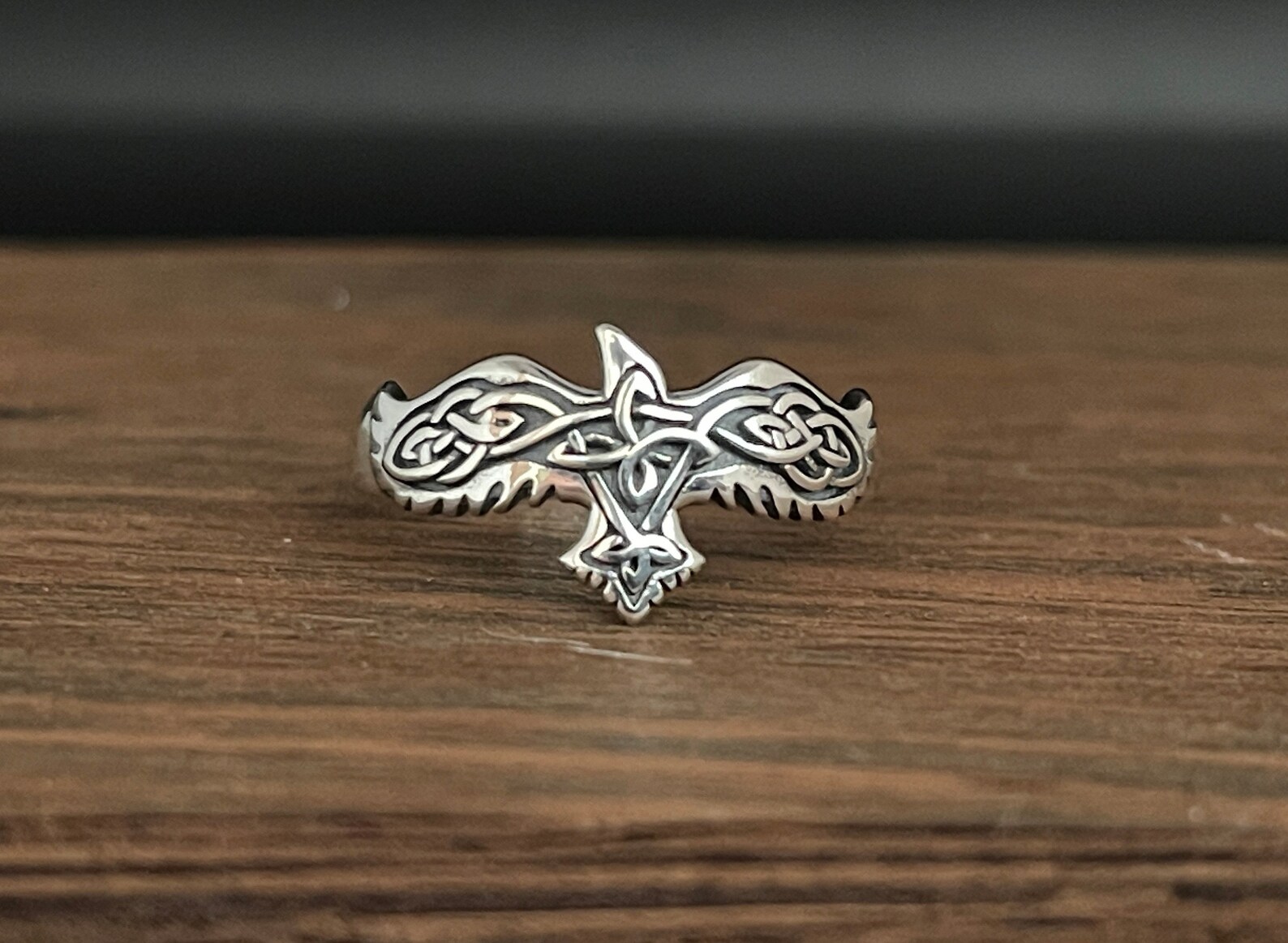 Celtic Raven Ring // 925 Sterling Silver // Sterling Celtic - Etsy
