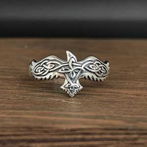 Celtic Raven Ring // 925 Sterling Silver // Sterling Celtic - Etsy