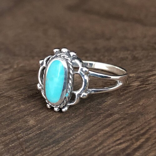 Turquoise Ring Sterling Silver 925 Handmade Everyday - Etsy