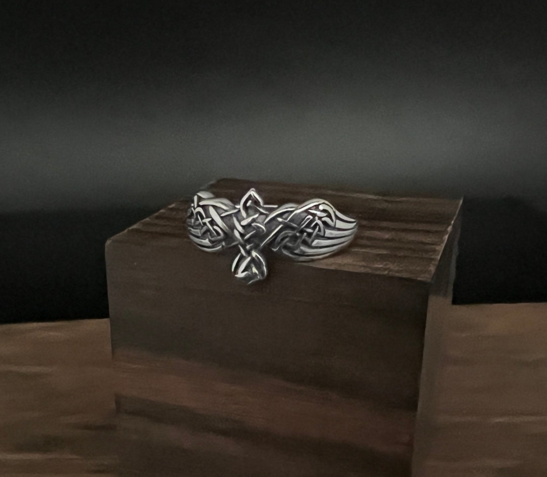 Aztec Raven Ring // 925 Sterling Silver // Sterling Silver Aztec Bird ...