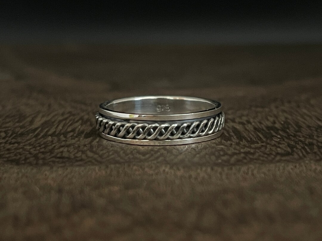Infinity Spinner Ring - Silver Spin Ring -- 925 Sterling Silver - Etsy