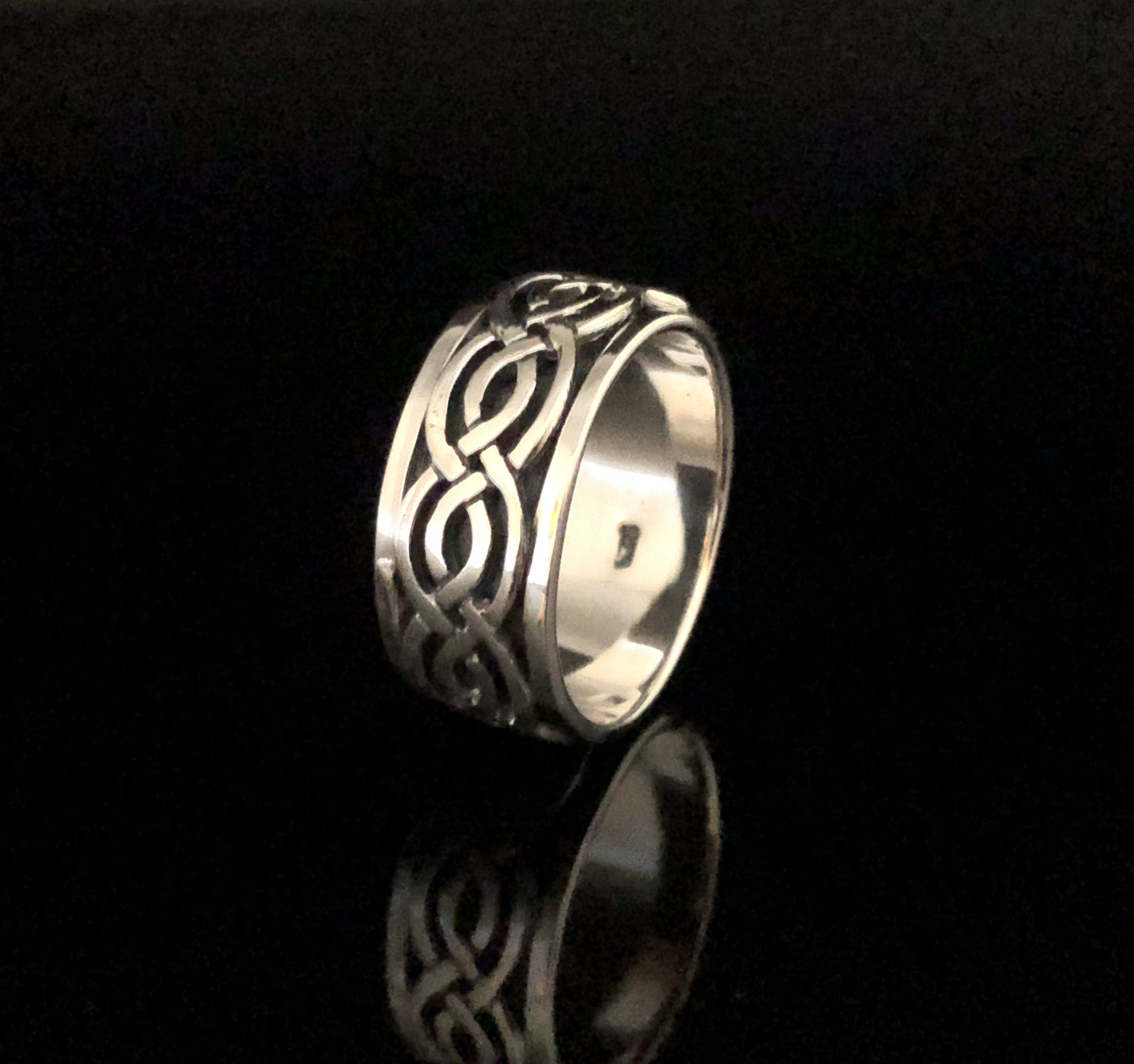 Infinity Spinner Ring // Celtic Spin Ring // Silver Spin Ring | Etsy