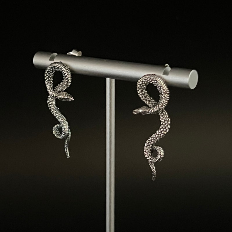 Snake Earrings - Etsy