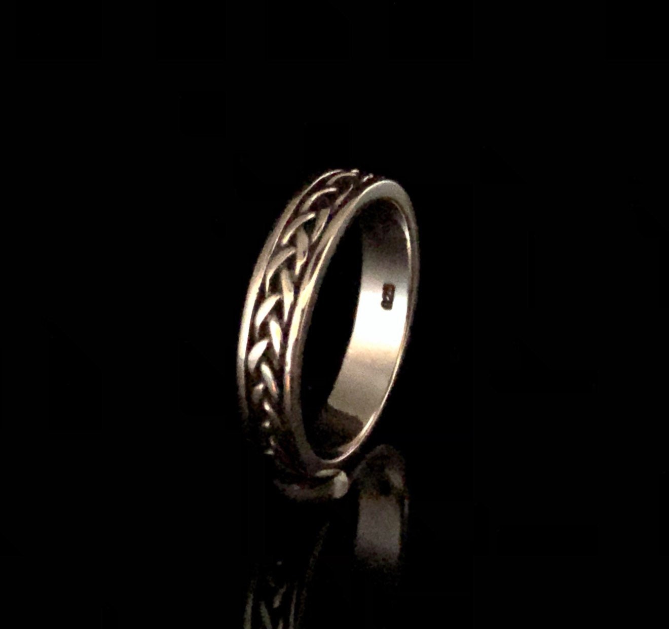 Braid Silver Ring Celtic Braid Silver Ring Sterling Braid | Etsy