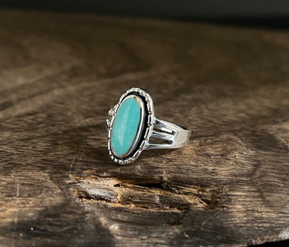 Western Turquoise Ring Native American Turquoise Ring – NY Texas
