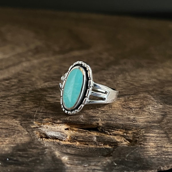 Turquoise Silver Ring - Etsy