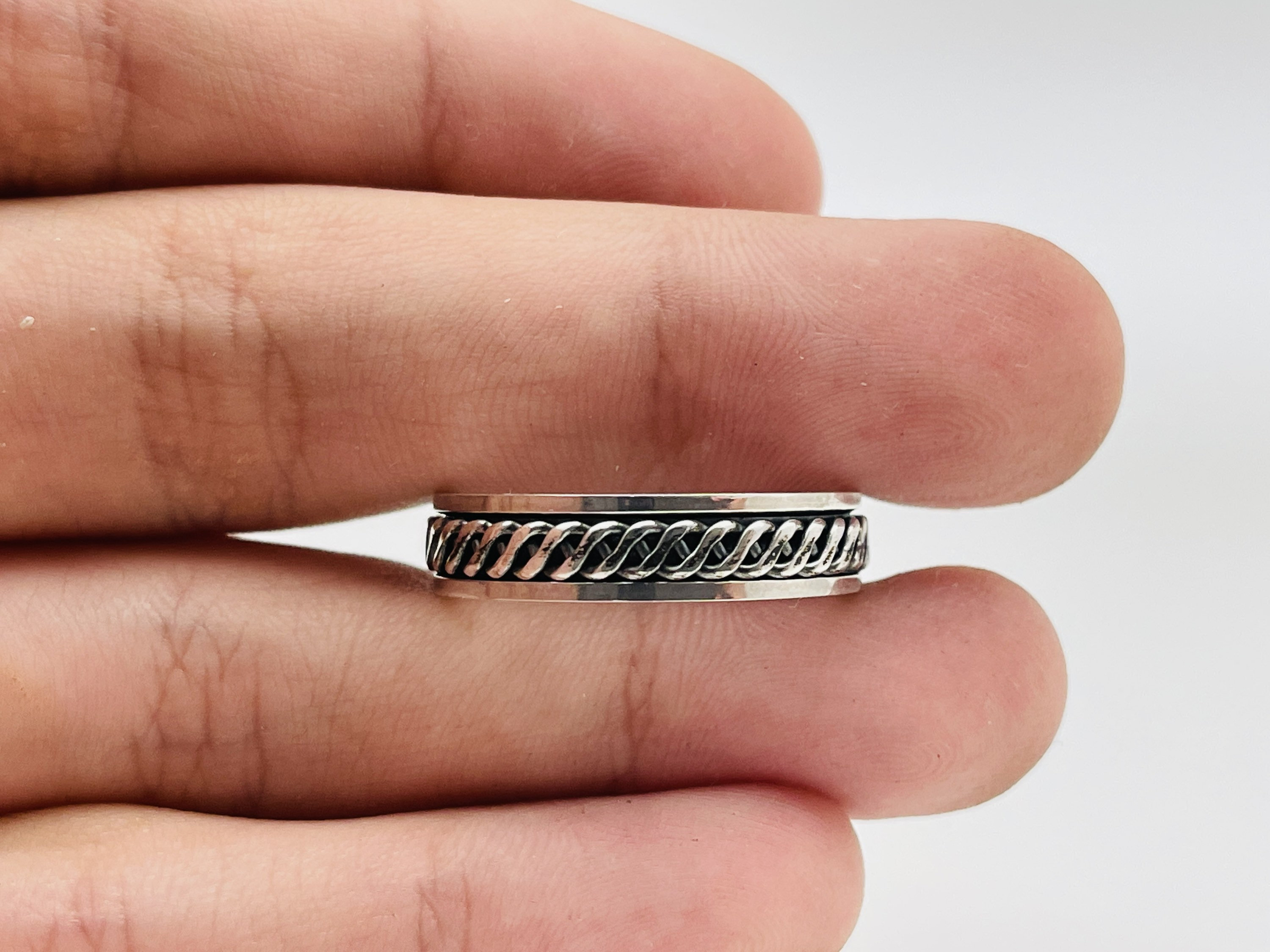 Infinity Spinner Ring Silver Spin Ring 925 Sterling - Etsy