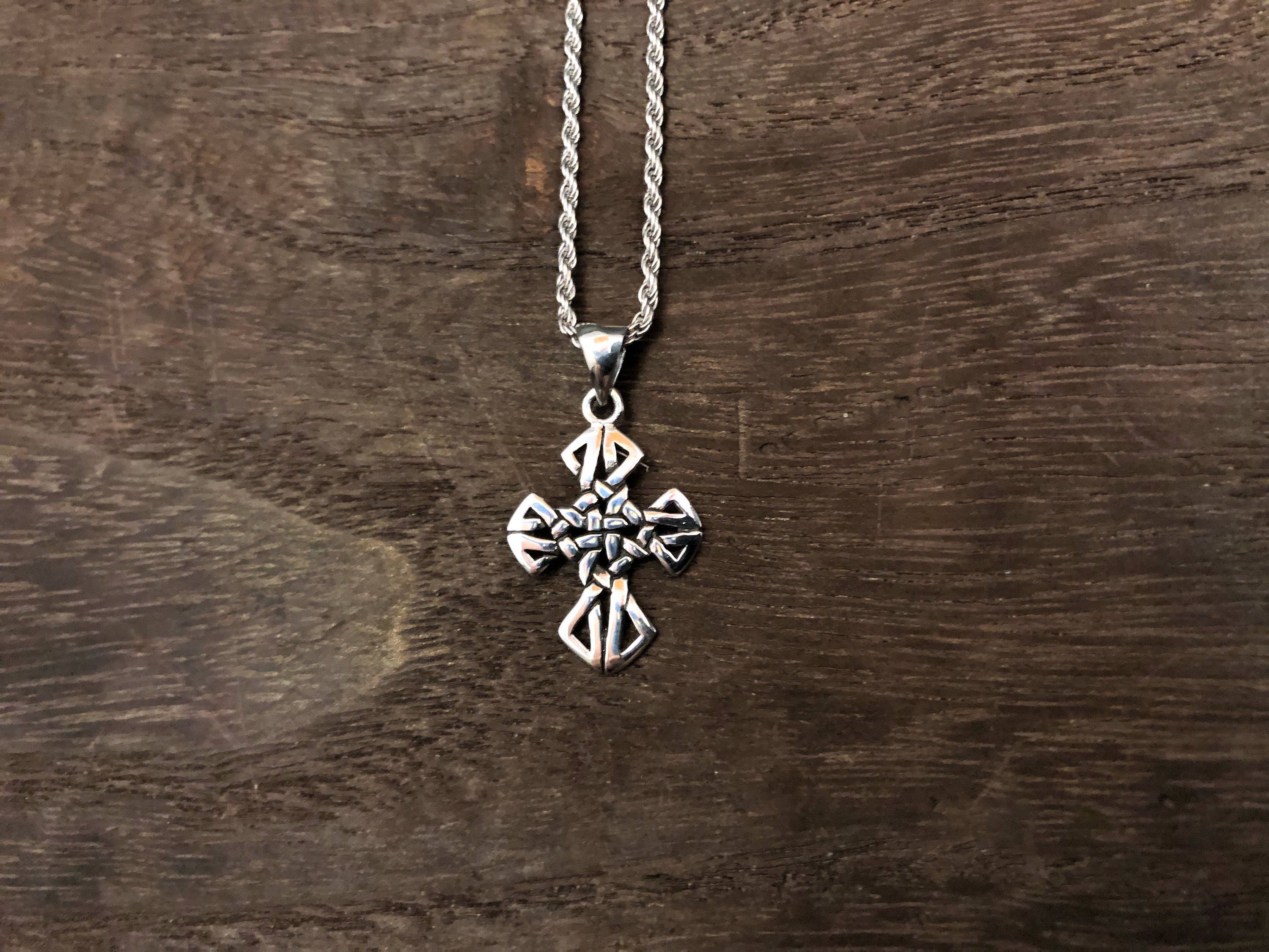 Small Celtic Cross Silver Celtic Cross 925 Sterling Silver | Etsy