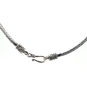 Squared Silver Wheat Chain // 925 Sterling Silver // 2.5mm // Handmade ...