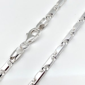Men's Sterling Silver Heshe Chain Necklace - Strong Pendant Chain - Etsy