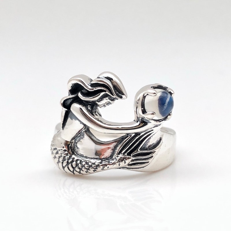 Silver Mermaid Ring - Etsy