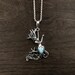 Mermaid With Sea Star Pendant - Silver Mermaid Pendant With Larimar ...