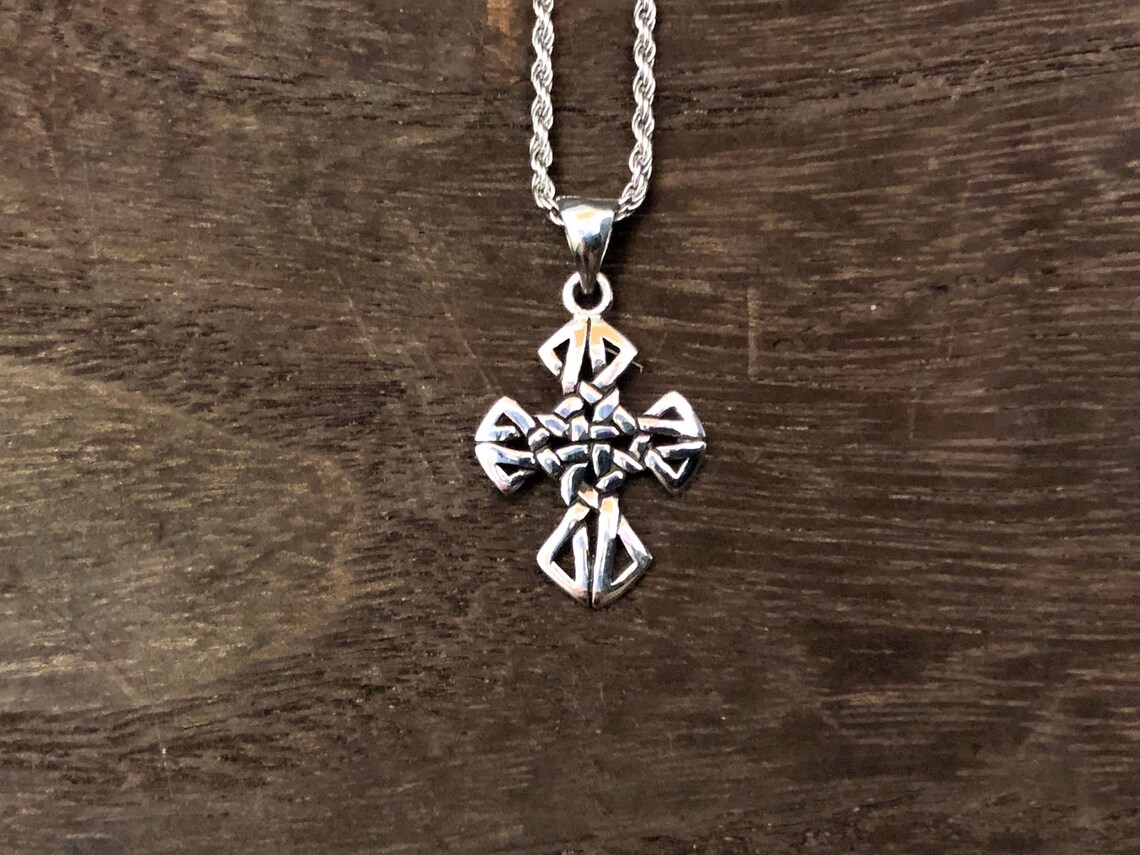 Small Celtic Cross Silver Celtic Cross 925 Sterling Silver | Etsy
